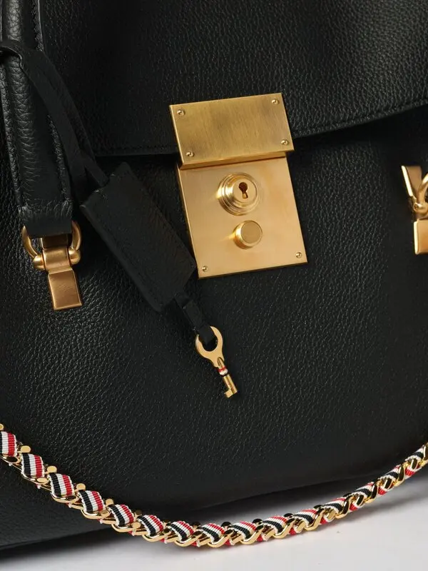 Thom Browne Leather Handbag - Black