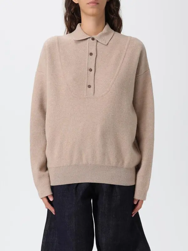 Jacquemus Knit Polo Shirt - Beige