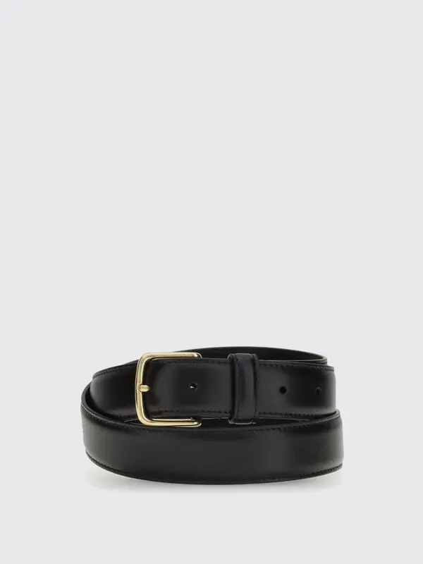 THE ROW Leather Belt - Black