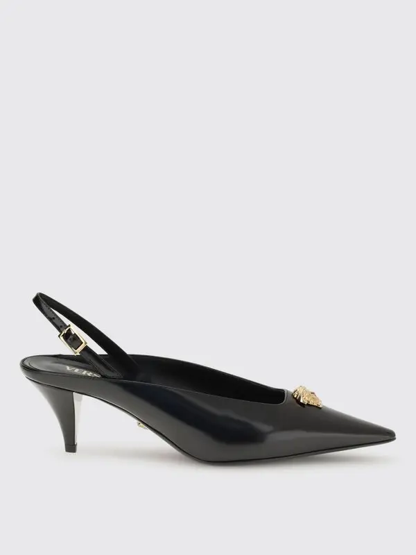 Versace Pointed Toe Slingback Pumps