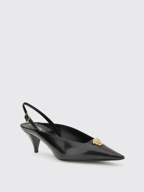 Versace Pointed Toe Slingback Pumps