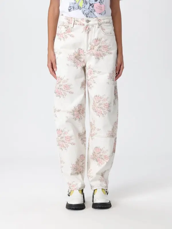 GANNI Floral Print Jeans