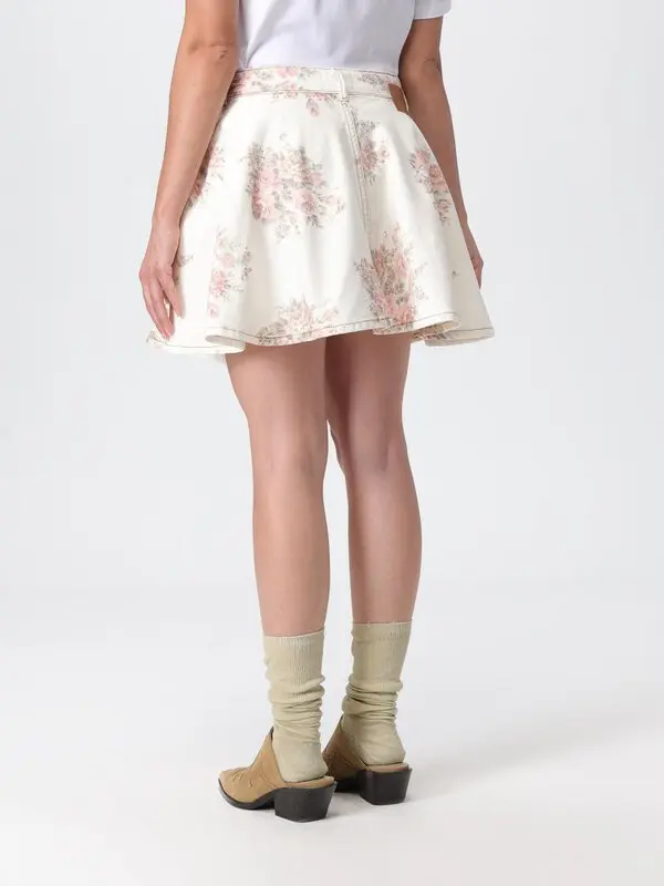 GANNI Floral Print Skirt