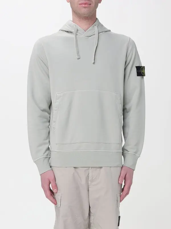 Stone Island Hooded Sweatshirt - Grey