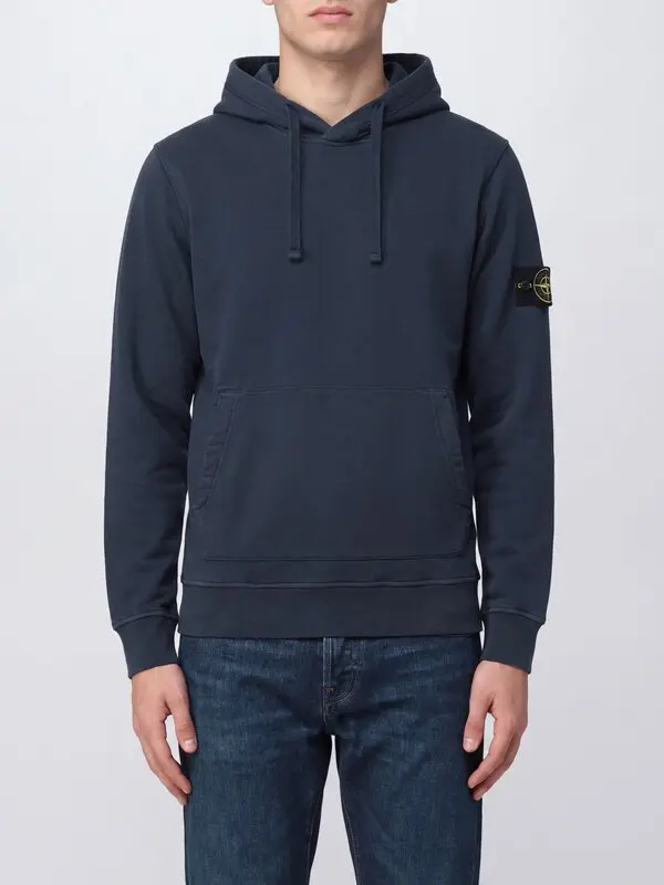 Stone Island Hooded Sweatshirt - Navy
