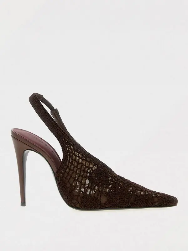 Magda Butrym Pointed Toe Slingback Pumps - Brown