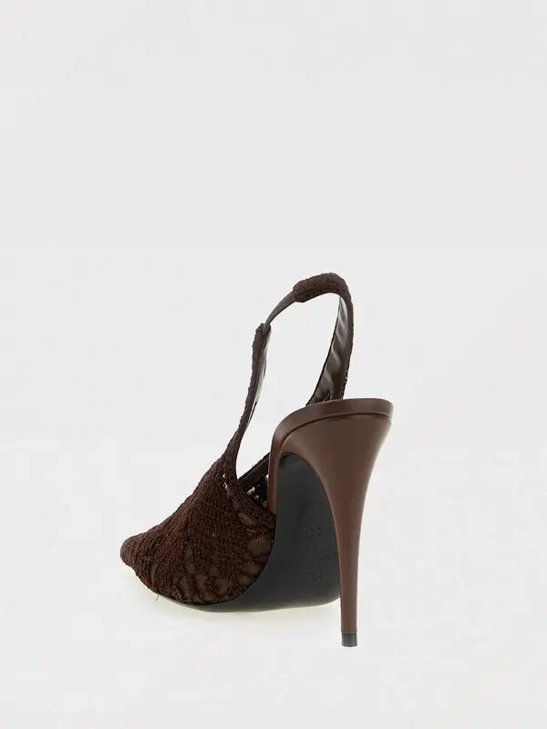 Magda Butrym Pointed Toe Slingback Pumps - Brown