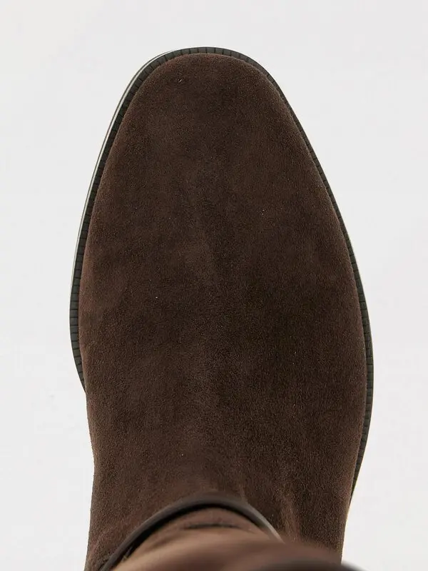 JIMMY CHOO Knee High Boots With Tie Detailing - Brown