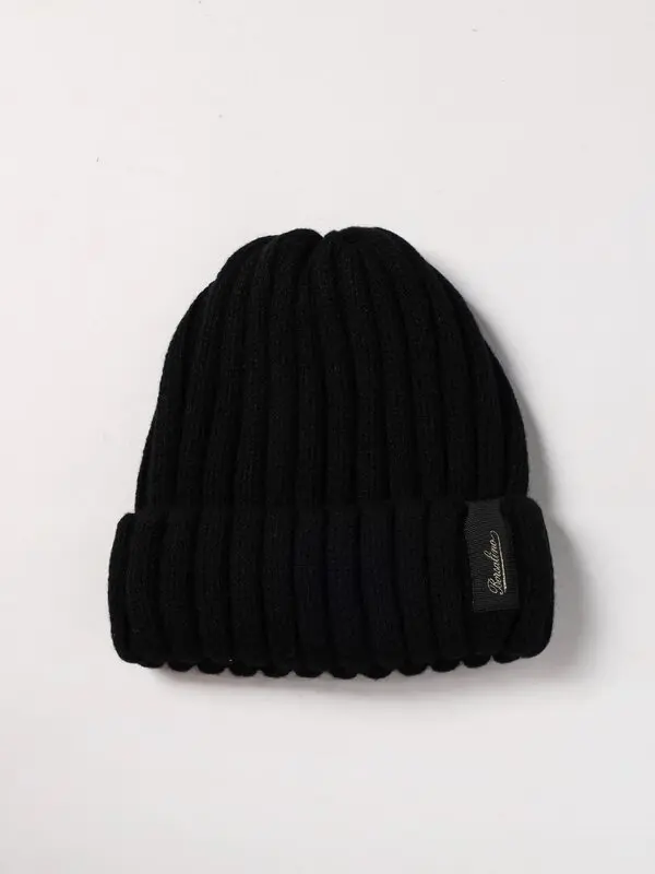 Borsalino Ribbed Beanie - Black