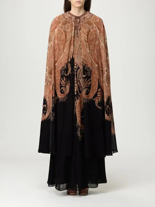 Zimmermann Paisley Print Cape Dress