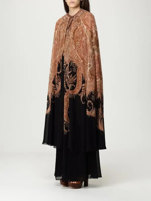 Zimmermann Paisley Print Cape Dress