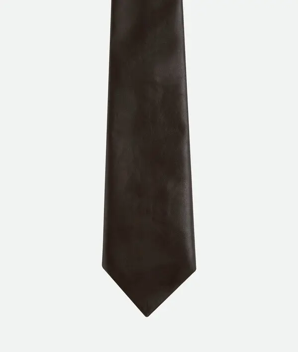 BOTTEGA  VENETA Leather Tie - Fondant