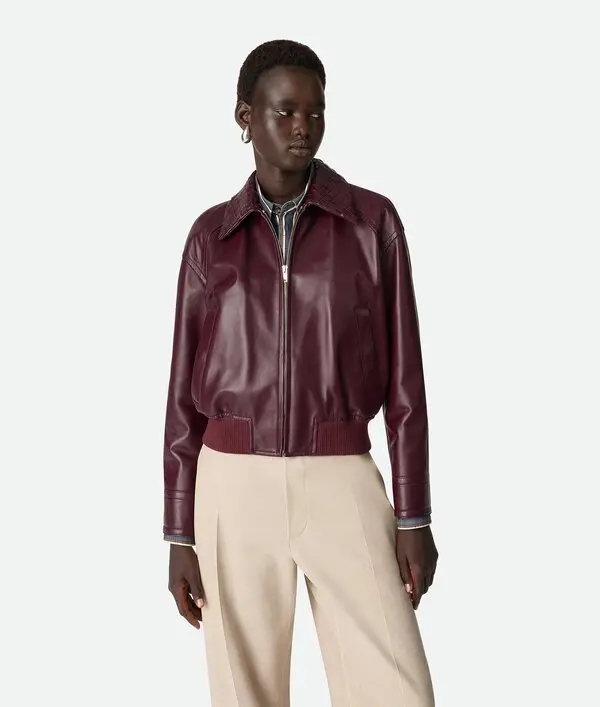 Bottega Veneta Leather Blouson - Jam