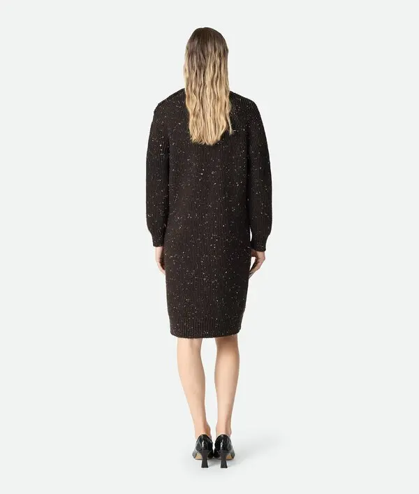 Bottega Veneta Wool English Rib Midi Dress