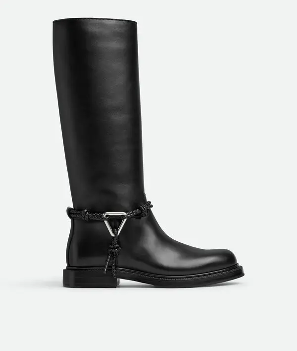 Bottega Veneta Knee-high Leather Boots - Black