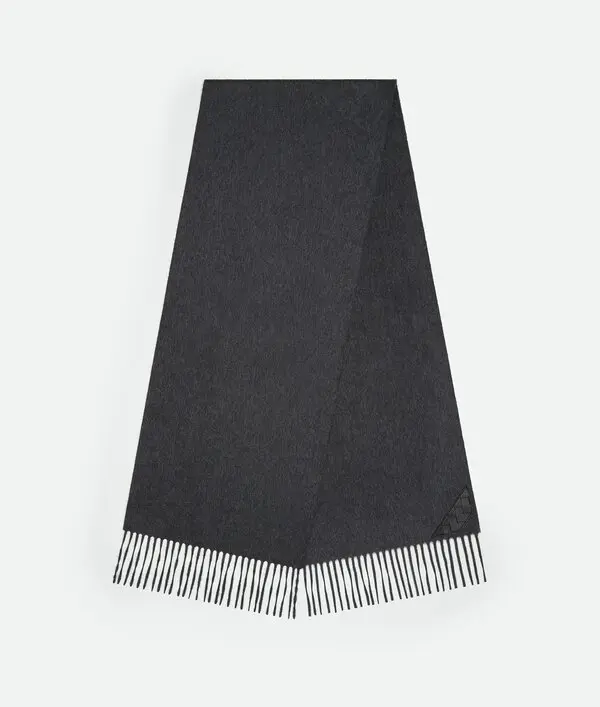 BOTTEGA  VENETA Cashmere Scarf - Charcoal Melange