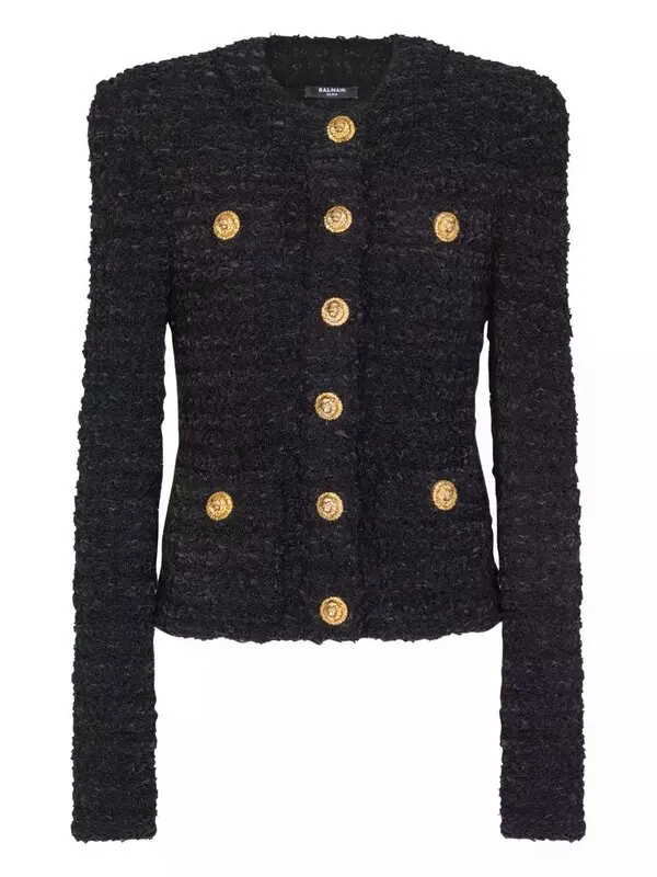 Balmain Tweed Jacket - Black