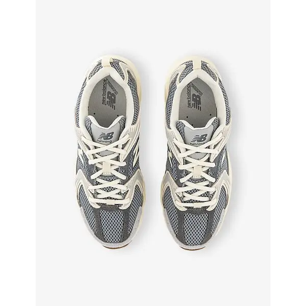 NEW BALANCE Leather And Mesh Trainers - Raincloud