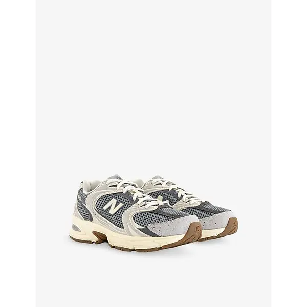 NEW BALANCE Leather And Mesh Trainers - Raincloud