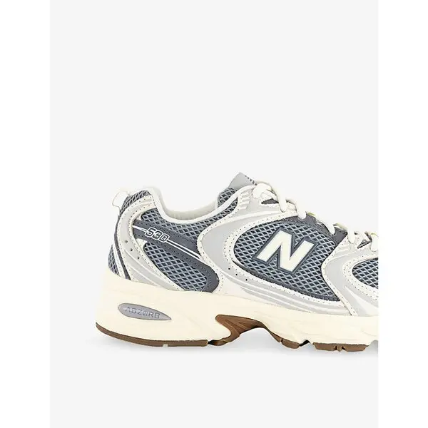 NEW BALANCE Leather And Mesh Trainers - Raincloud