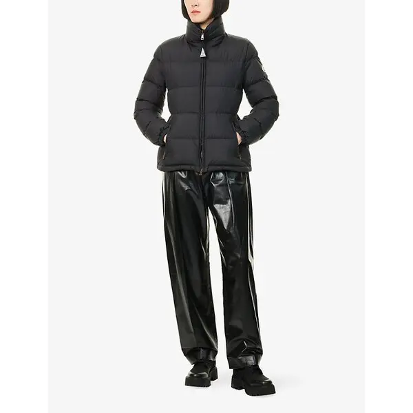 Moncler Dourbe High-neck Shell-down Jacket