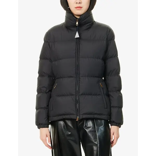 Moncler Dourbe High-neck Shell-down Jacket