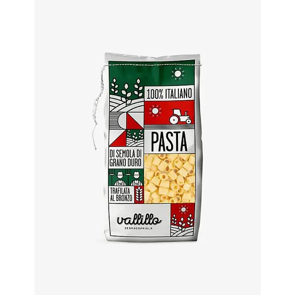 VALLILLO Durum Wheat Semolin Pasta Tubetto Rigato 500g - One-color