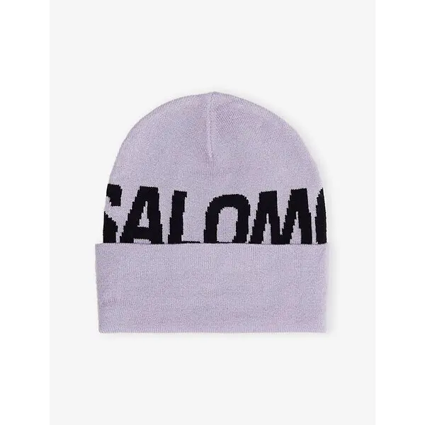SALOMON Hermitage Brand-print Knitted Beanie - Cosmic Sky