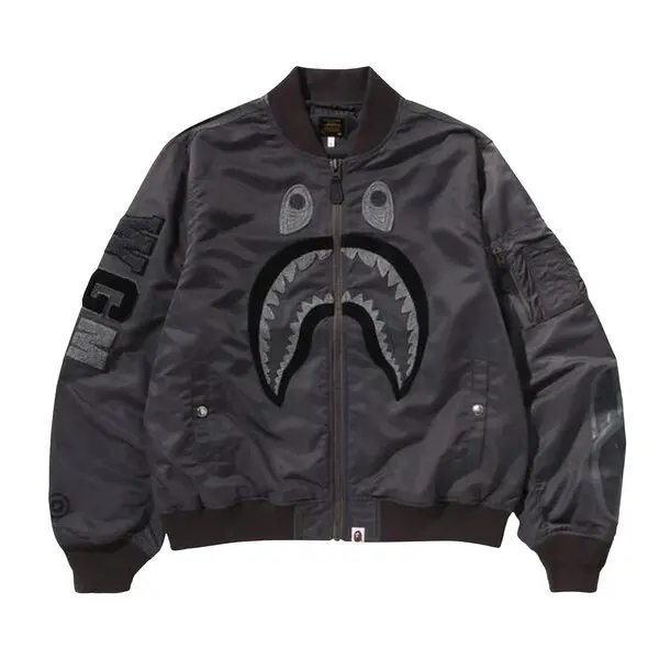 A BATHING APE Tonal Shark Ma-1 Jacket