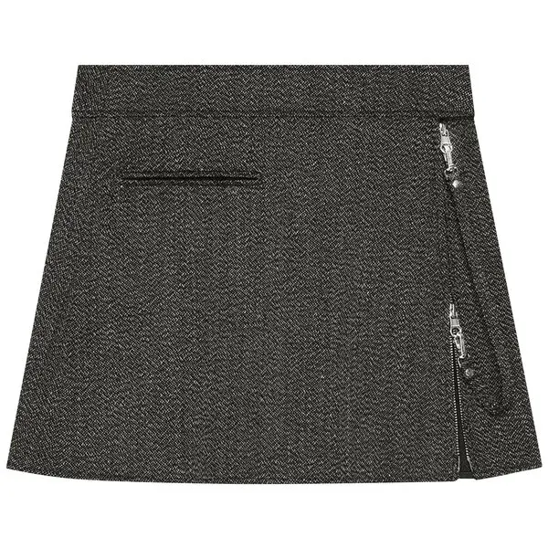 COURREGES Zipped Mini Skirt - Black