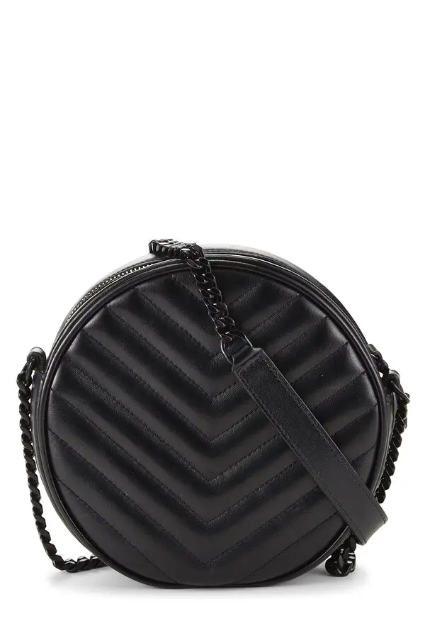 Saint Laurent Calfskin Round Vinyle Camera Bag