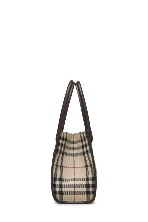 Burberry House Check Pattern Handbag - Brown