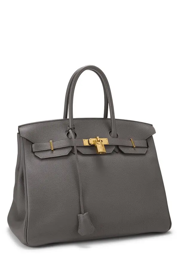 Hermès Togo Birkin 35 - Etain