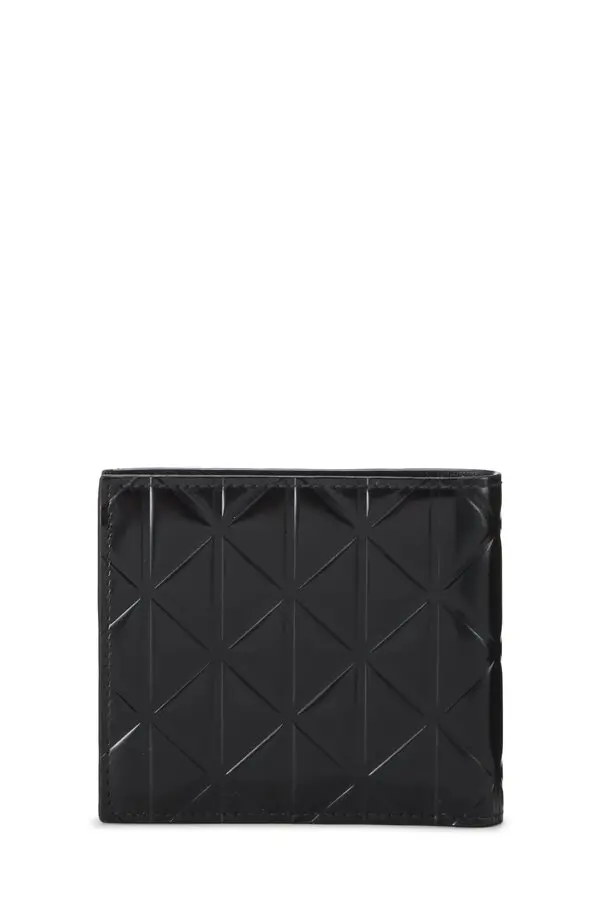 Prada Patent Triangle Bifold Wallet