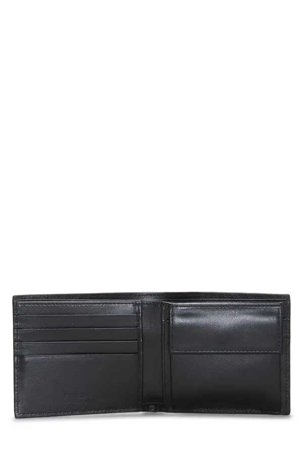 Prada Patent Triangle Bifold Wallet