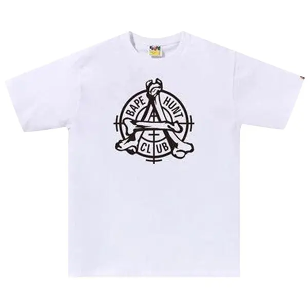 A BATHING APE Hunt Club Tee - White