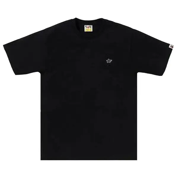 A BATHING APE Milo Sta One Point Tee - Black
