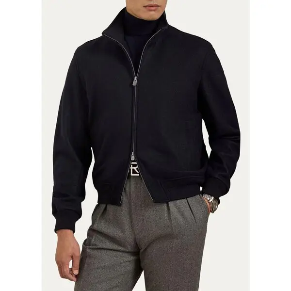 Ralph Lauren Purple Label Double-face Cashmere Full-zip Jacket