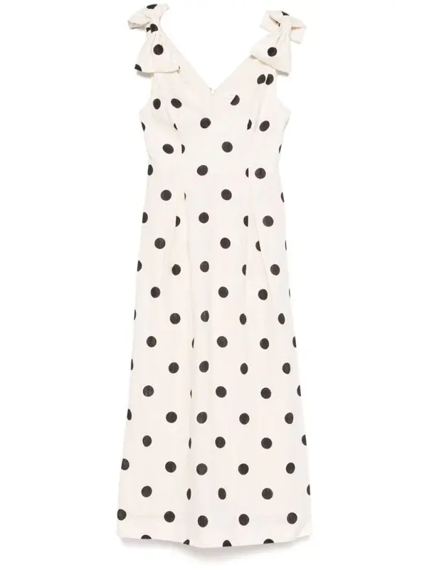Zimmermann Crush Linen Midi Dress - Beige