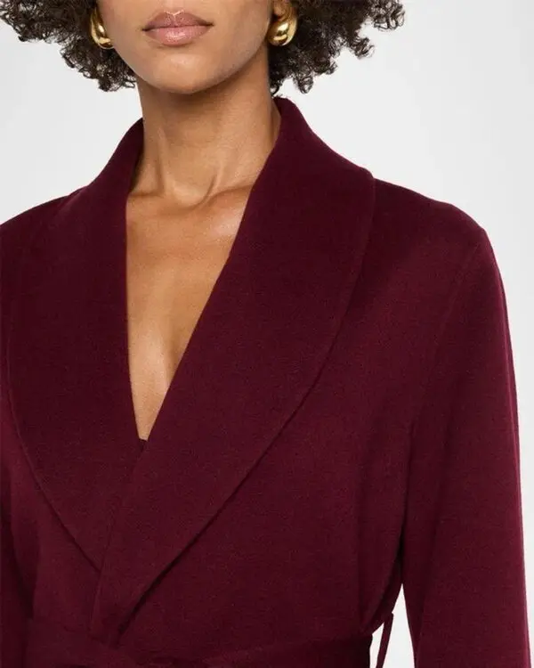 Sofia Cashmere Double-face Wool-cashmere Belted Wrap Coat - 601brd