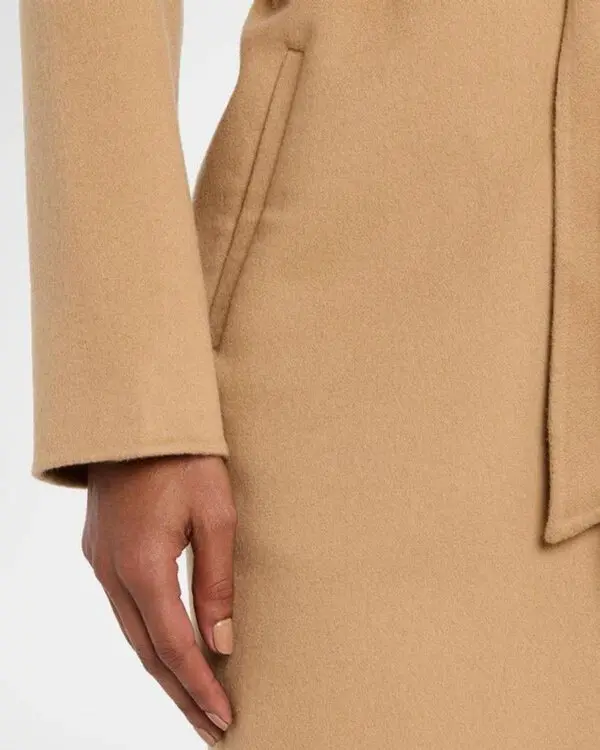 Sofia Cashmere Double-face Wool-cashmere Belted Wrap Coat - Camel