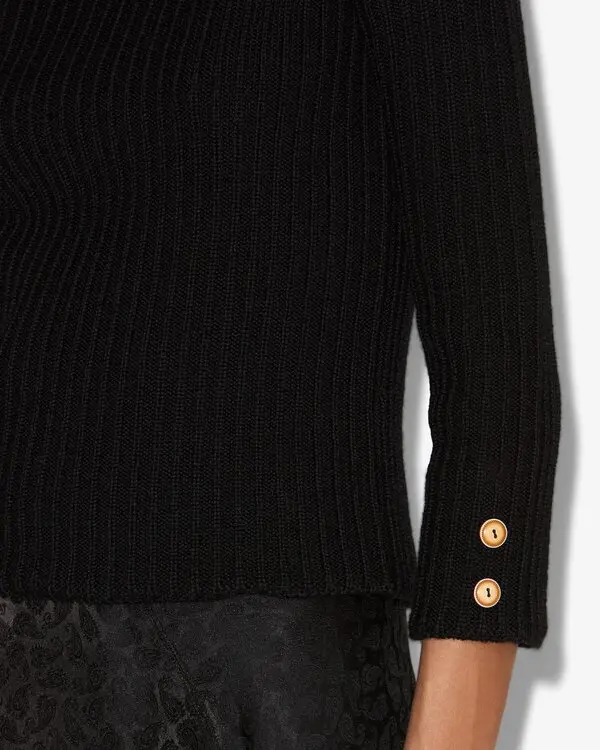 Isabel Marant Dixie Wool Sweater - Black