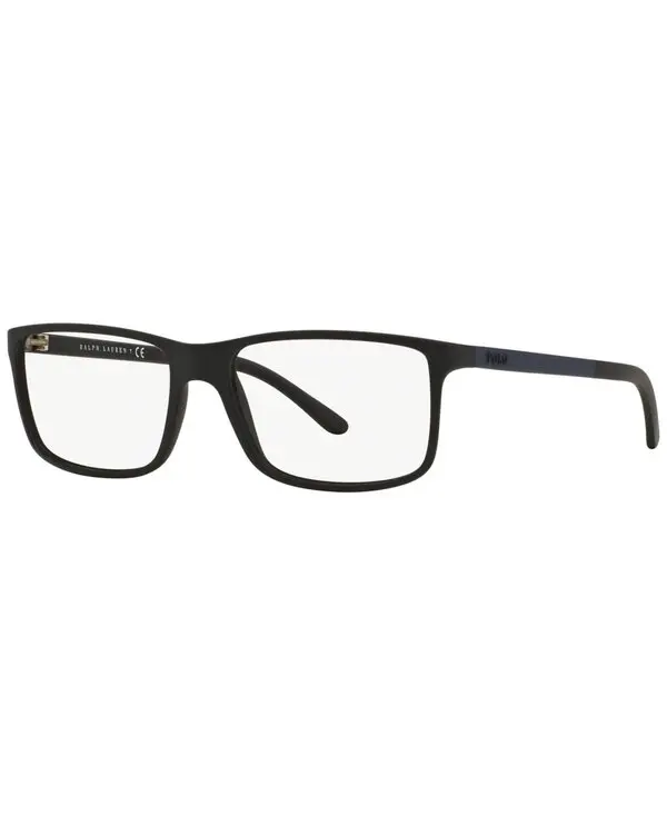 Polo Ralph Lauren Rectangle Eyeglasses - Matte Blck