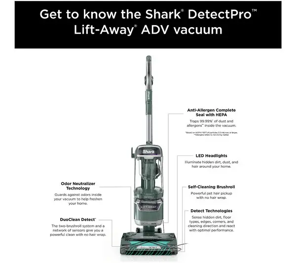 SHARK Detect Pro Lift-away Adv Upright Vacuum