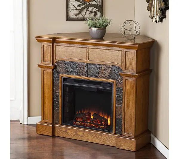SEI FURNITURE Sei Cartwright Convertible Electric Fireplace