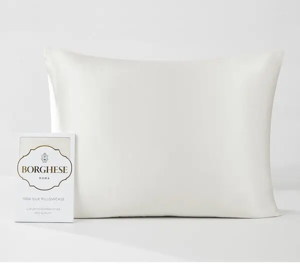 BORGHESE Roma Luxe 100% Silk Standard Pillowcas E
