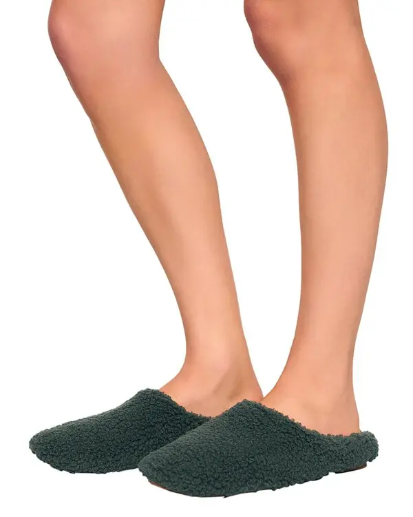 Eberjey Fleece Slippers - Pine