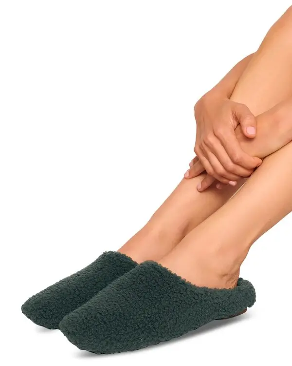 Eberjey Fleece Slippers - Pine
