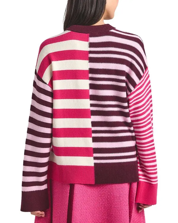 Derek Lam 10 Crosby Avalon Spliced Stripe Sweater