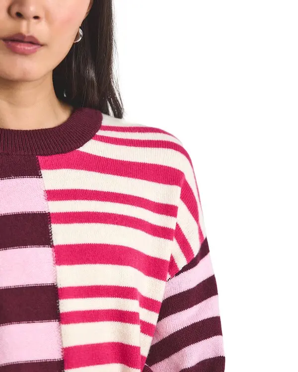 Derek Lam 10 Crosby Avalon Spliced Stripe Sweater